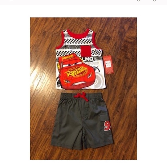 Disney | Matching Sets | Disney Pixar Toddler Boys Cars Summer Outfit ...